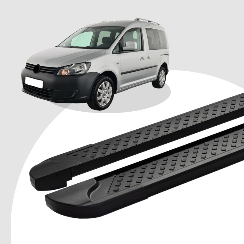 Trittbretter für VW Caddy ab 03/2004-05/2015 | ALMO | ABE